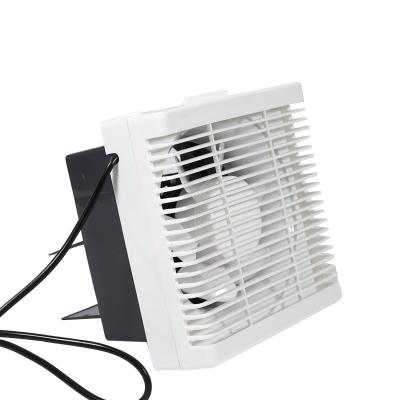 China Plastic Square Wall Mounted Bathroom Exhaust Fan 240V 6-12 Inch with Louver Net Air Extractor for sale