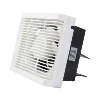 China Plastic Square Wall Mounted Bathroom Exhaust Fan 240V 6-12 Inch with Louver Net Air Extractor for sale