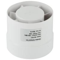 China Customized Logo Plastic Roof Exhaust Fan 240V Kitchen Air Extraction Wall Mount for sale