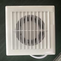 China 6-8 Inch Silent Electric Greenhouse Square Ventilation Fan 240V IP44 with LED Light Wall Mounted Exhaust Fan 162-252 Air Quantity for sale