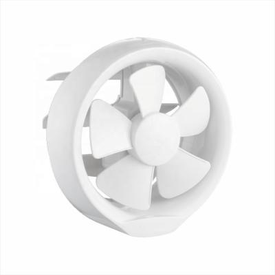 China OEM ODM White Round Plastic Bathroom Exhaust Fan 240V with Oil Bearing Ventilation for sale