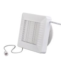 China ELMAK 6 8 Inch Axial Fan PVC Window Mount Exhaust Fan 220V 110V Kitchen Bathroom for sale