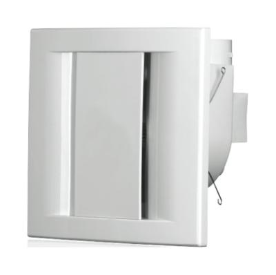 China 8 Inch Silent Plastic Square Bathroom Ventilation Fan with LED Light Ceiling Mounted Exhaust Fan 3 Years Warranty for sale