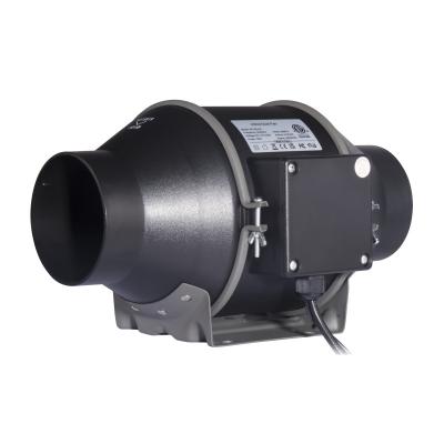 China 100mm 4 Inch Inline Duct Fan 100-240V Low Noise with Speed Controller for Hydroponic Ventilation for sale