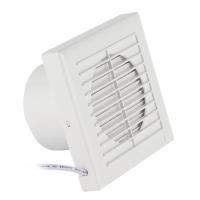 China Wholesale 6 8 Inch 220V Plastic Bathroom Kitchen Silent Square Ceiling Mount Exhaust Fan for sale