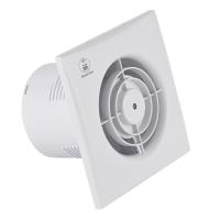 China 125mm Low Noise Wall Mounted Bathroom Exhaust Fan with Humidity Sensor IP44 3 Years Warranty for sale