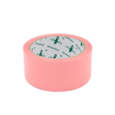 China Light Pink Tape BOPP Clear Adhesive Tape High Adhesive Power Sealing Carton Box for sale