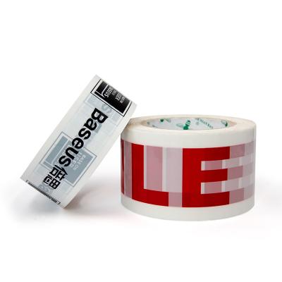China Opp Carton Sealing FRAGILE Packing Tape High Adhesive Power Factory Wholesale for sale