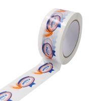 China Custom Printed BOPP Packing Tape With Company Logo 48mm X 100m for sale