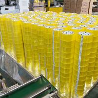 China Transparent Yellow Customized Adhesive Tape For Carton Sealing Tape for sale