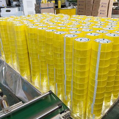 China Transparent Yellow Customized Adhesive Tape For Carton Sealing Tape for sale