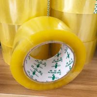 China Transparent Yellow Customized Adhesive Tape For Carton Sealing Tape for sale