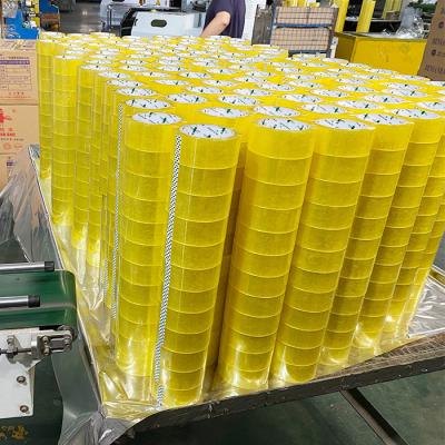 China Transparent Yellow BOPP Clear Adhesive Tape Customized Service for sale