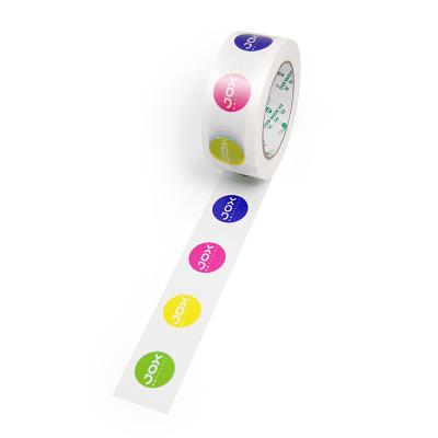 China Custom Self Adhesive Logo Coloured Tape With Brand Logo For Packing for sale