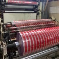China Printed Tapes Jumbo Roll 1.28*4000m Bopp Packing Tape Manufacture for sale