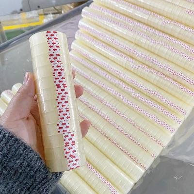 China 22 Years Factory Stationery Tapes Clear / Transparent Yellowish Custom for sale