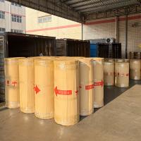 China Printed Clear Fragile Plastic Bopp Tape Jumbo Roll High Adhesive Power for sale