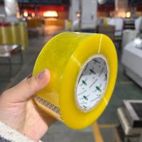 China BOPP Yellowish Yellow Packing Packaging Adhesive Waterproof Sealing Tape For Packing for sale