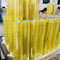 China High Quality Transparent Yellowish Bopp Packing Tape Box Sealing for sale