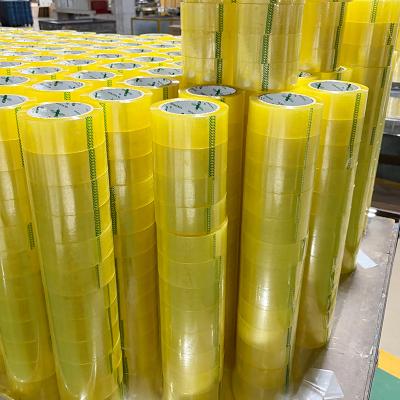 China High Quality Transparent Yellowish Bopp Packing Tape Box Sealing for sale