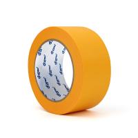 China Strong Adhesive Custom Packing Yellow Color Making Tape For Packing for sale