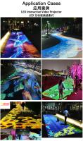 China 1000LM Outdoor Interactive Digital Projector with Edge Blending LED IP65 Rated Advertising Lights for sale