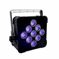 China Wedding Party 9x18w LED  Wireless Battery Power, Charging and Wireless RGBWA-UV 6-in-1 Par Stage Light for sale
