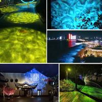 China Nebula 200W LED Zoom Outdoor Water Ripple Ocean Wave Flow Floating Lighting DMX Gobo Projector for sale