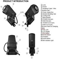 China Outdoor 600W High Definition Logo Projector Waterproof Gobo Light Building Project Advertising for sale