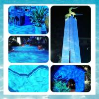 China Nebula Christmas Outdoor 600w 1000w Watt LED Logo Gobo Ocean Water Wave Ripple Light Gobo Projector for sale