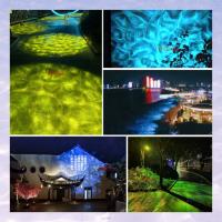 China Nebula Christmas Outdoor 600w 1000w Watt LED Logo Gobo Ocean Water Wave Ripple Light Gobo Projector for sale