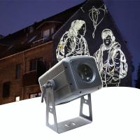 China 200w Non-zoom Waterproof Ip65 Gobo Projector Outdoor Buildings Projector Light for sale