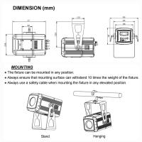 China 200w Non-zoom Waterproof Ip65 Gobo Projector Outdoor Buildings Projector Light for sale