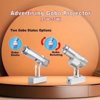 China Outdoor Advertising Lights Black and White Gobo Logo Projector for Sidewalk for sale