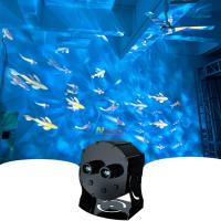 China Nebula Advertising 80w - 500w LED Double Head Logo Image Ocean Water Wave Flow Gobo Projector for sale