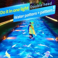 China Nebula 80w - 500w LED Double Head Logo Image Ocean Water Wave Flow Multi Functions Gobo Projector for sale