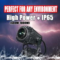 China NEBULA 600w LED Water Wave Custom Logo Image Waterproof IP65 Outdoor Zoom Gobo Projector for sale
