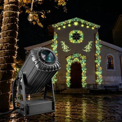 China 750W Outdoor LED Zoom Gobo Projector IP65 Waterproof with 5-50 Zoom & 20-100m Projection for Building & Event Advertising for sale