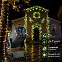 China 600W LED Gobo Projector Outdoor IP65 Waterproof Zoom Advertising Light DMX Rotating Glass 20-100m Projection 20000 Hours for sale