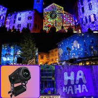 China 600W LED Gobo Projector Outdoor IP65 Waterproof Zoom Advertising Light DMX Rotating Glass 20-100m Projection 20000 Hours for sale