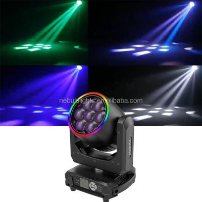 China NEBULA 7*40W LED RGBW 4in1 Zoom Wash Pixel Bee Eye Band Strip Light Stage Moving Head Light for sale