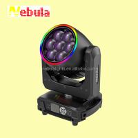 China NEBULA 7*40W LED RGBW 4in1 Zoom Wash Pixel Bee Eye Band Strip Light Stage Moving Head Light for sale
