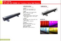 China Nebula 18*10W LED RGBW Wall Washer Pixel Outdoor IP65 Waterproof Washing DMX Stage LED Wash Light for sale