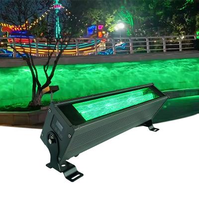 China 120W Outdoor Water Ripple Light LED Linear Bar RGBW Wave Effect Wall Washer Landscape Lighting for sale