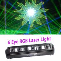 China 6 Eyes RGB Full Colors Led Light Bar Laser Led Light Bar for sale