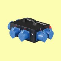 China DJ Power Distribution Box 308V 32A 6x16A CEE 3P Outputs Robust Steel Housing EMC/LVD Certified for Events & Performances for sale