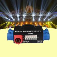 China Nebula Cee Power Distribution Box with 1x32A 5Pin Input 6x16A CEE 3P Output Robust Steel Housing for Stage Lighting Live Events for sale
