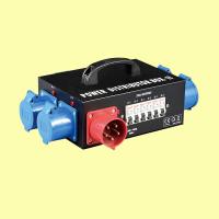 China Nebula Cee Power Distribution Box with 1x32A 5Pin Input 6x16A CEE 3P Output Robust Steel Housing for Stage Lighting Live Events for sale
