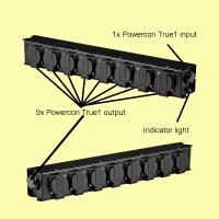 China Outdoor Powercon True1 Power Distribution Box-Low Voltage System 230V AC 4600W Max Power 20A Max Current Robust Steel Housing for sale