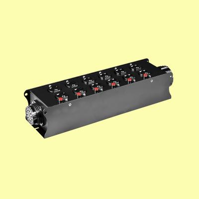 China Socapex 19pin Steel Power Box to 12 Way Edisons Low Voltage Power Distribution Equipment for sale